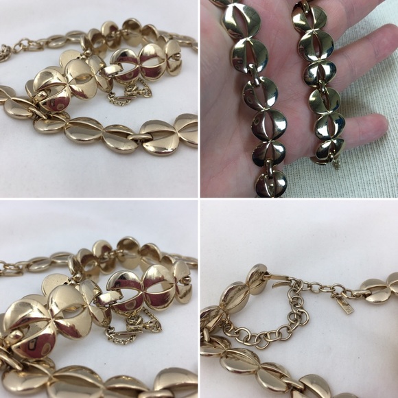 Vintage | Jewelry | Vintage Monet Modernist Necklace Bracelet Set ...